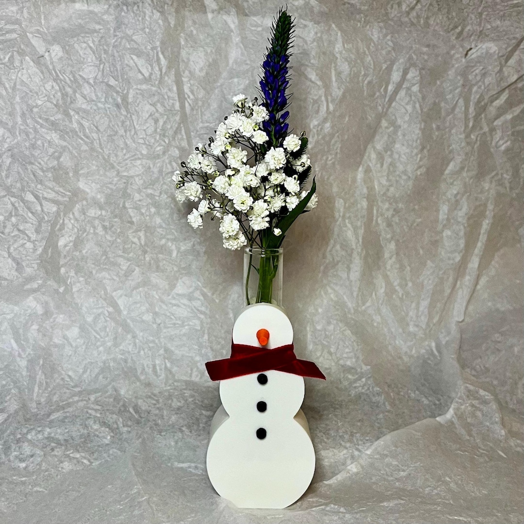 Snowman Vase: Christmas Home Decor, Plant Propagation Stand - Etsy