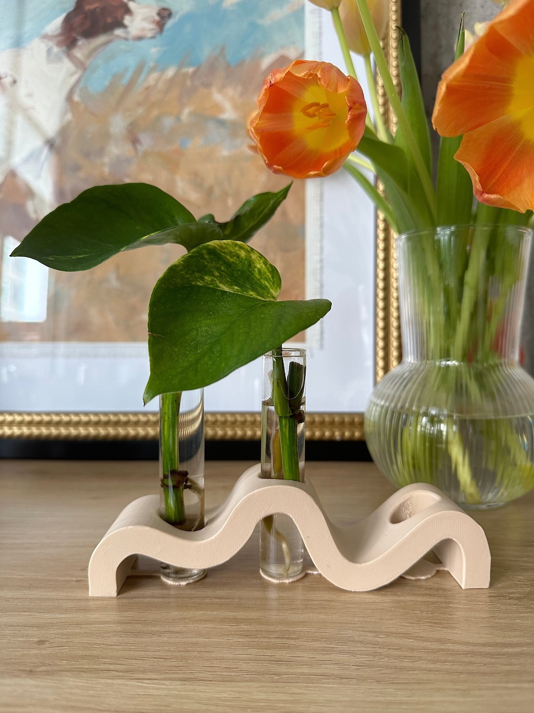 Wavy Plant Propagation Stand | Modern Home Decor | 3D Printed Eco ...