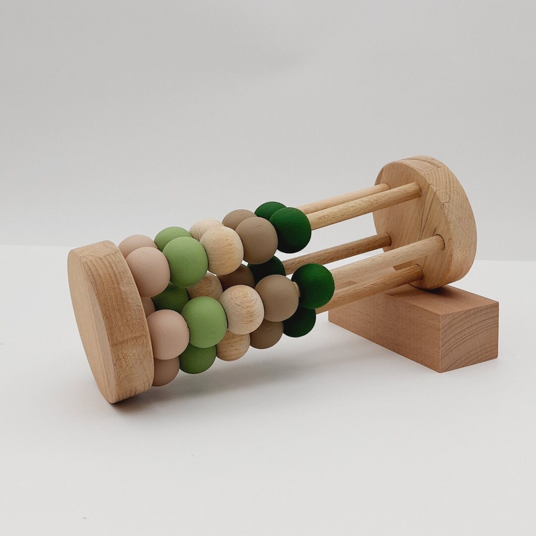 Educational Cylinder Abacus Made of Natural Beech Wood, Abacus Used for ...