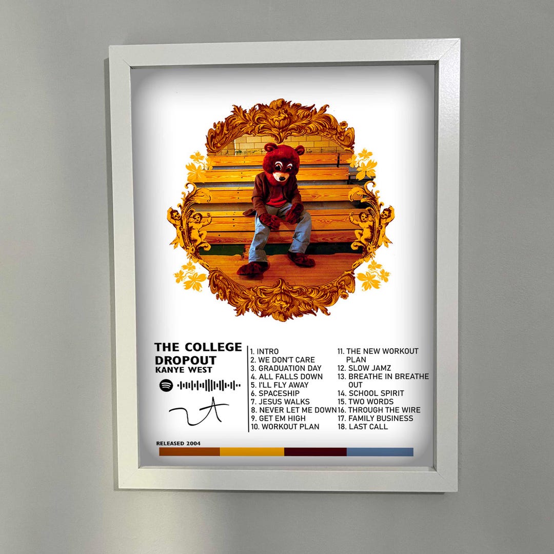 KANYE WEST College Dropout Album Poster Digital File - Etsy