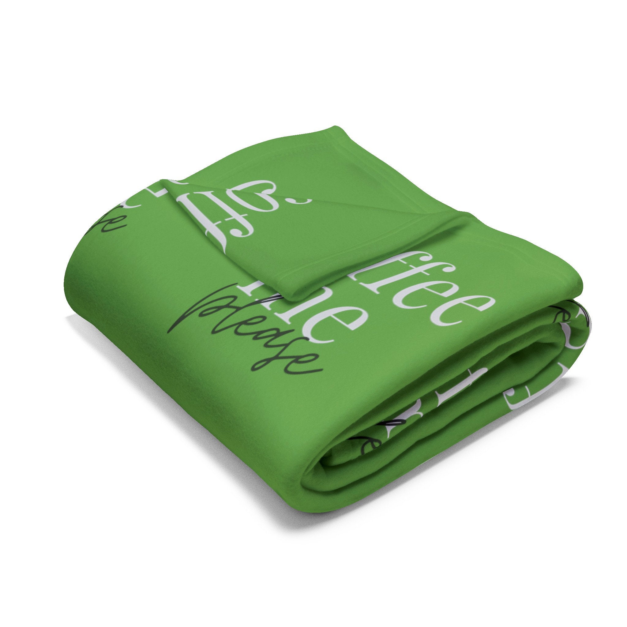 Coffee Me Please Blanket - Green - Etsy