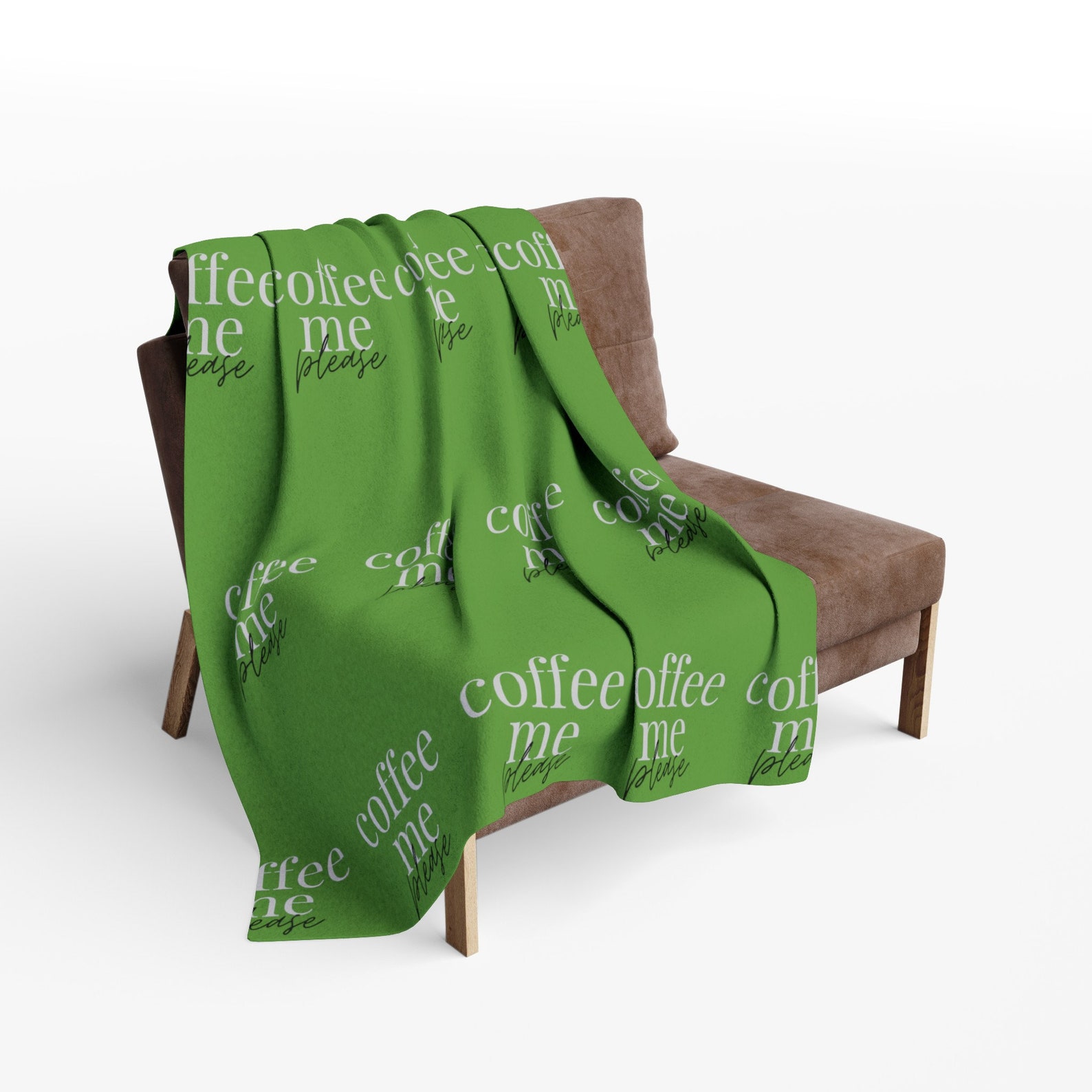 Coffee Me Please Blanket - Green - Etsy
