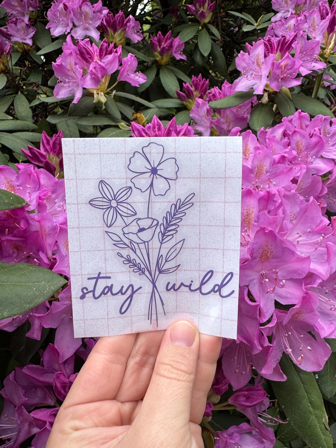 Stay Wild Wildflower Decal, Floral Decal, Wildflower Decal - Etsy