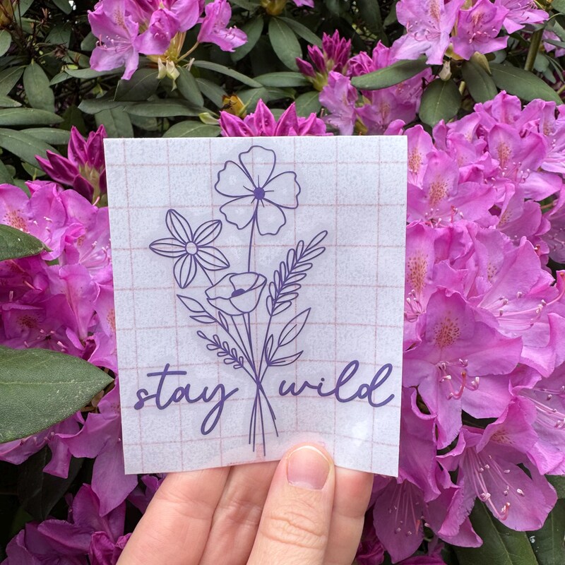 Wildflower Wall Decal - Etsy