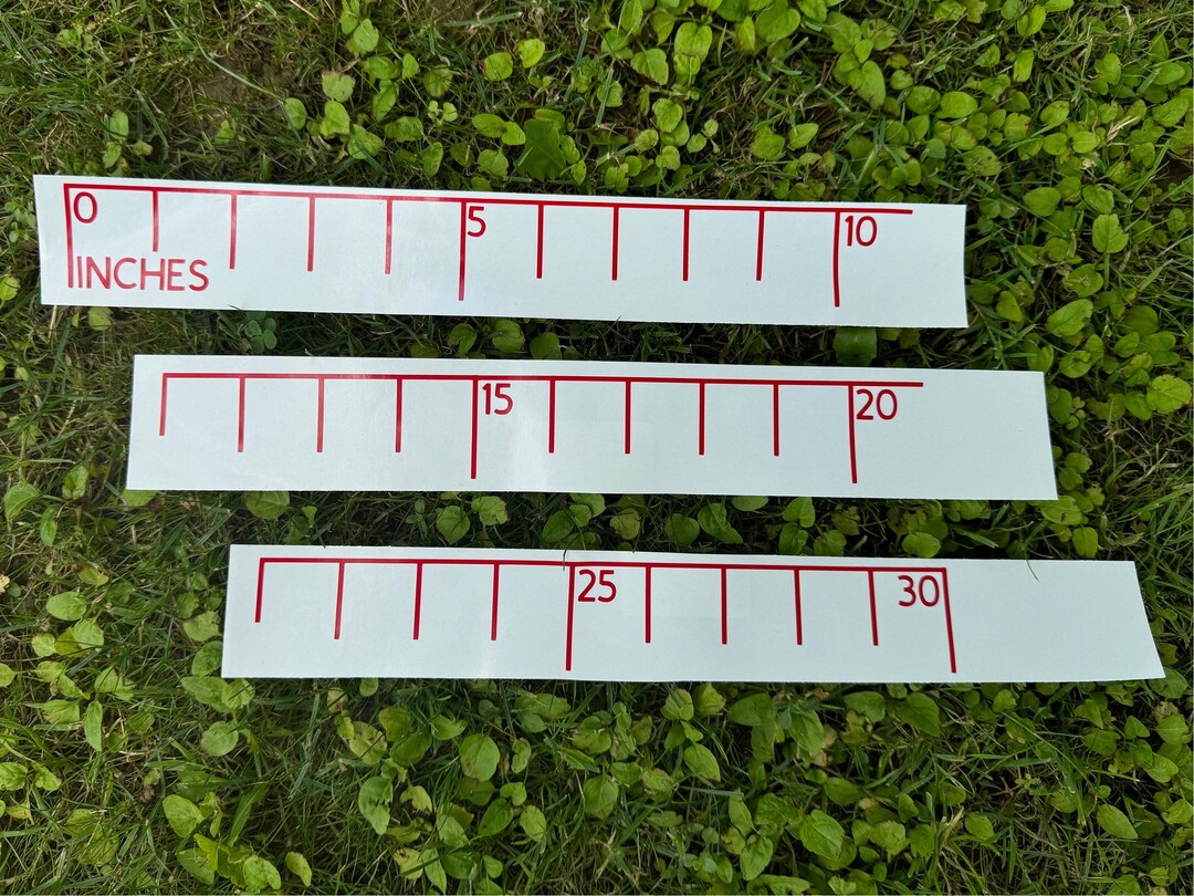 Boat Ruler Decal, Kayak Ruler, Canoe Ruler, Boat Measurement Tool ...