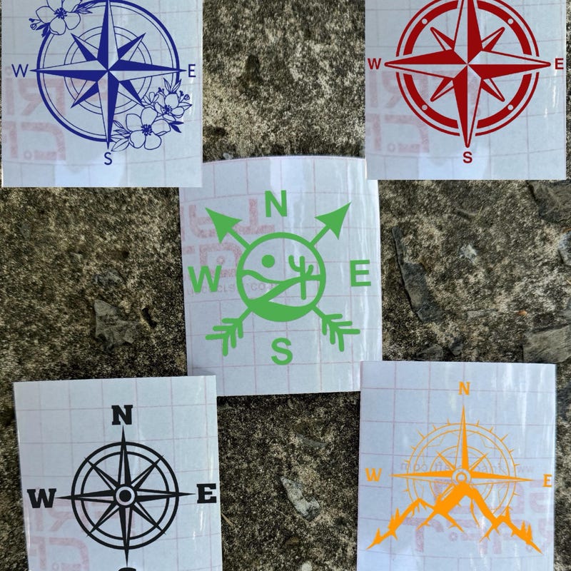 Compass Decal - Etsy