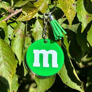 M&M Keychain, Candy Piece Keychain - Etsy