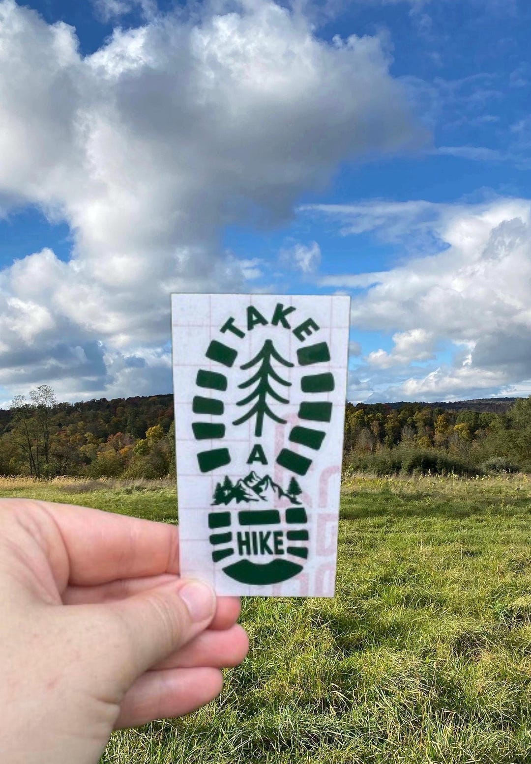 Take a Hike Decal, Footprint Decal, Explore Decal, Hiking Decal, Hiker ...