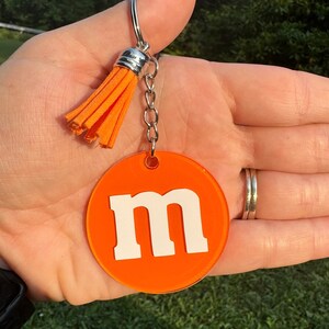 M&M Keychain, Candy Piece Keychain - Etsy