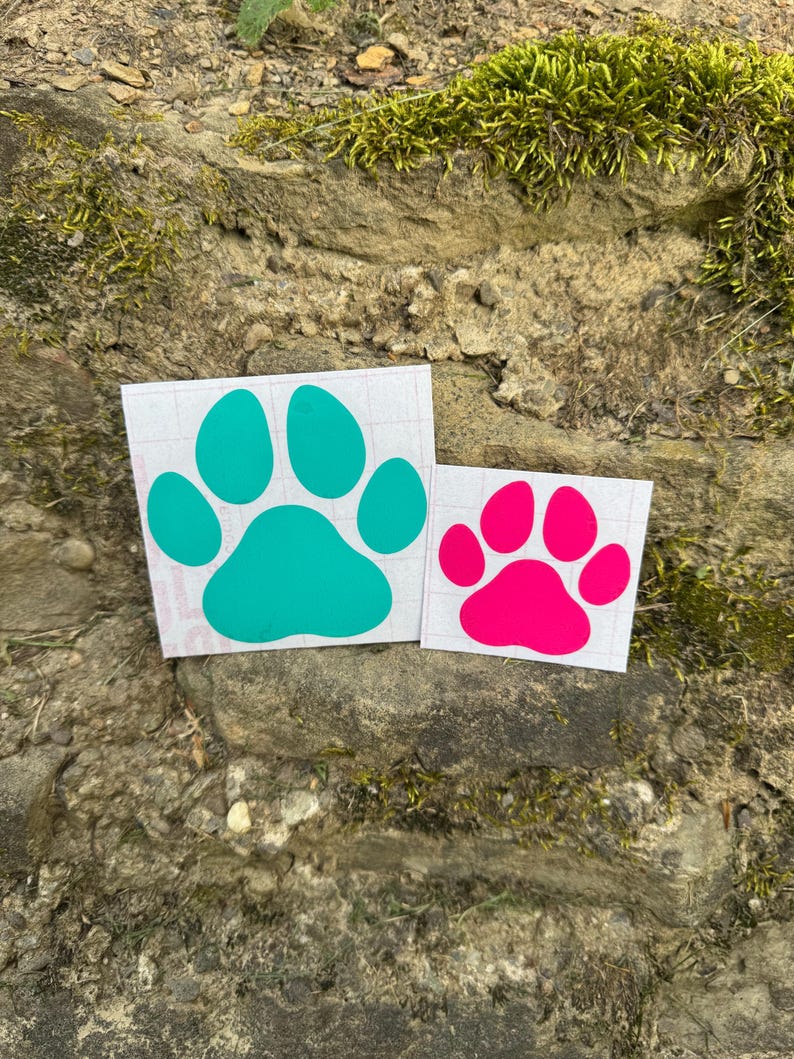 Pet Paw Print Decal, Cat Paw Print Decal, Dog Paw Print Decal - Etsy