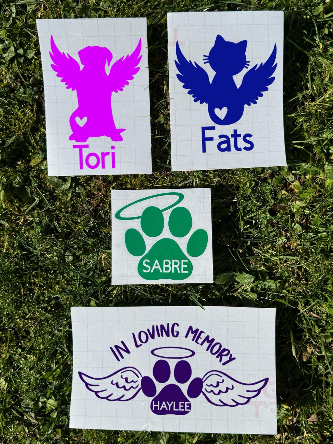 Personalized Pet Memorial Decal, in Memory Remembrance Pet Decal - Etsy