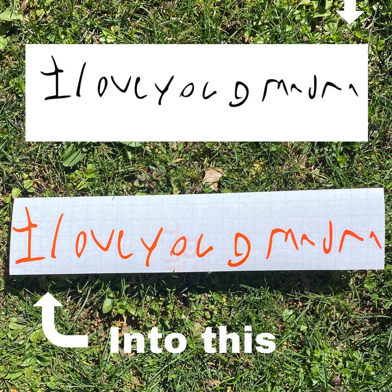 Handwritten Custom Decal - Etsy