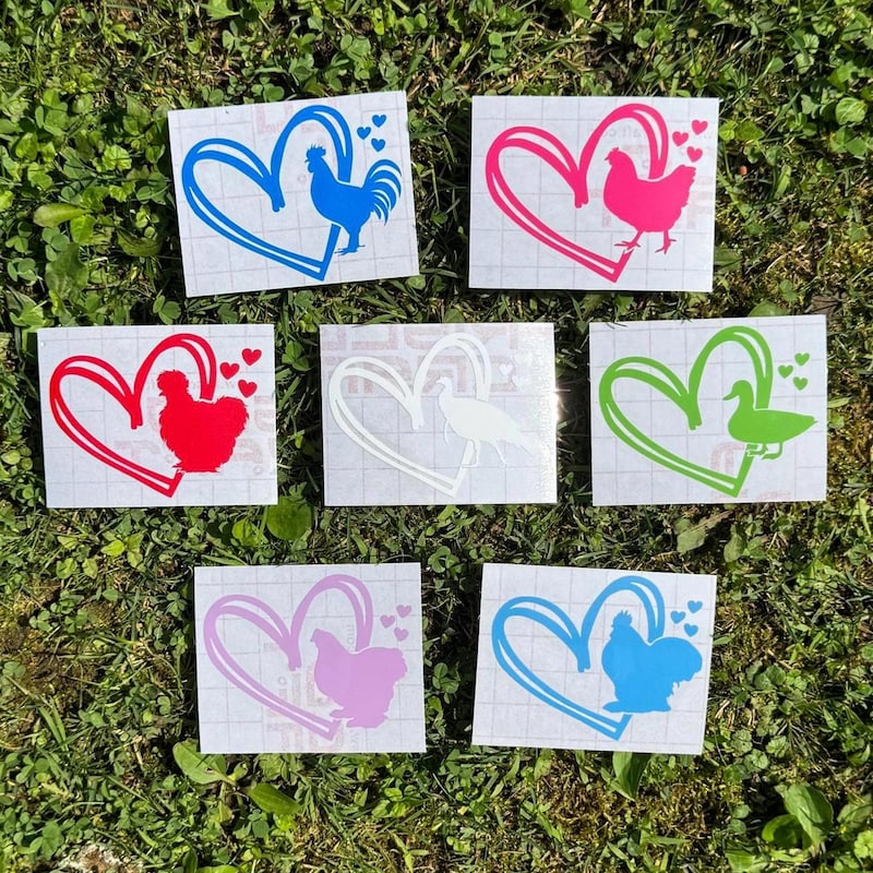 Chicken Car Decal Silkie - Etsy