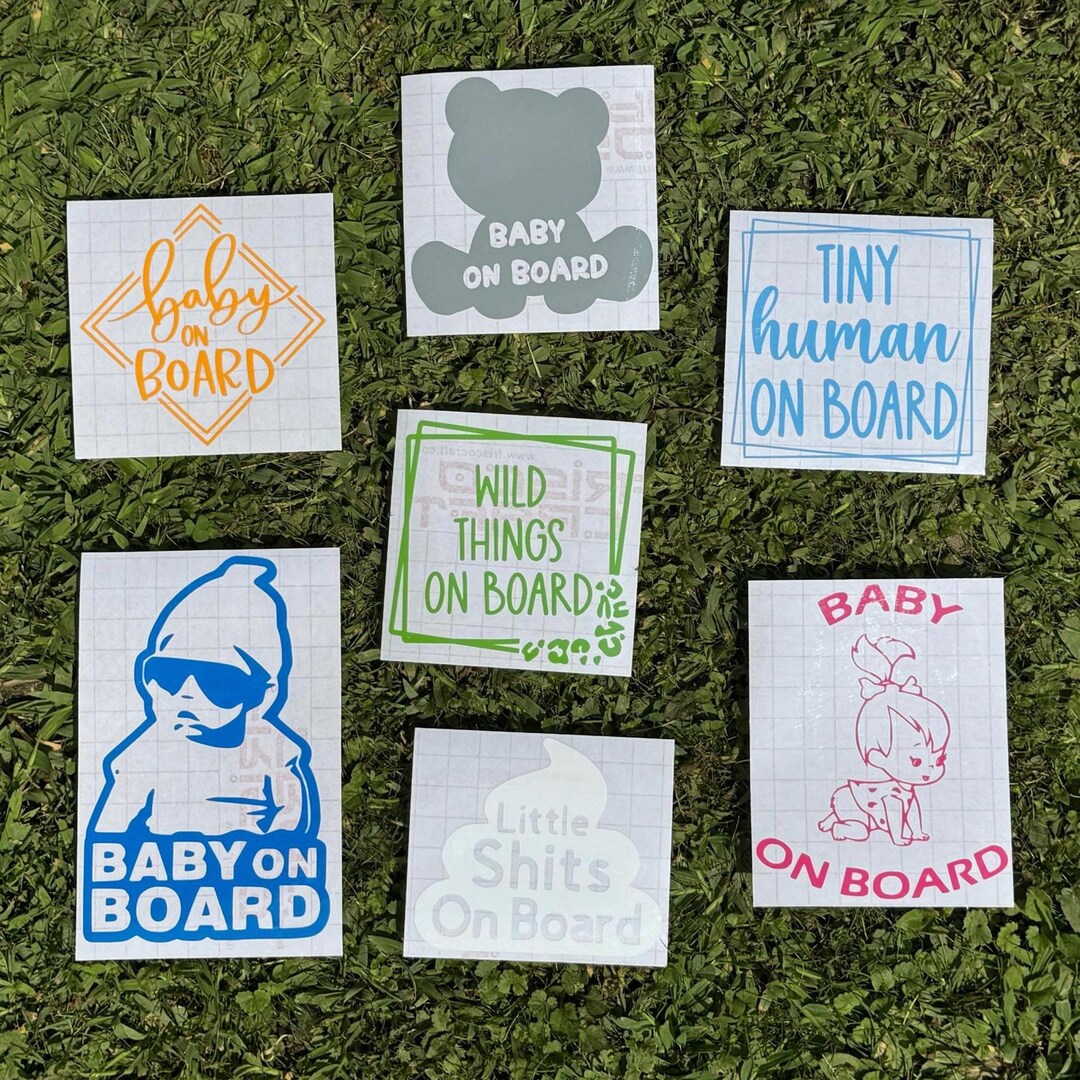 Baby on Board Decal, Baby on Board Car Sticker, Tiny Human Onboard ...