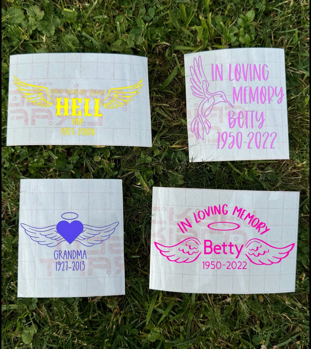 Memorial Decal, in Memory Decal, Remembrance Decal, - Etsy