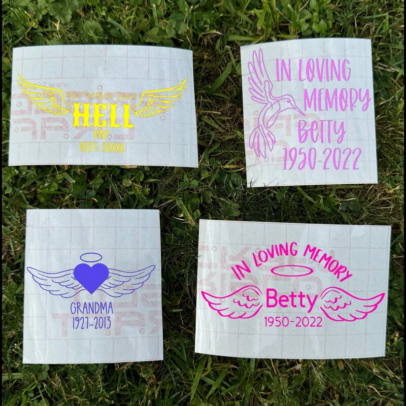 Memorial Decal Svg - Etsy