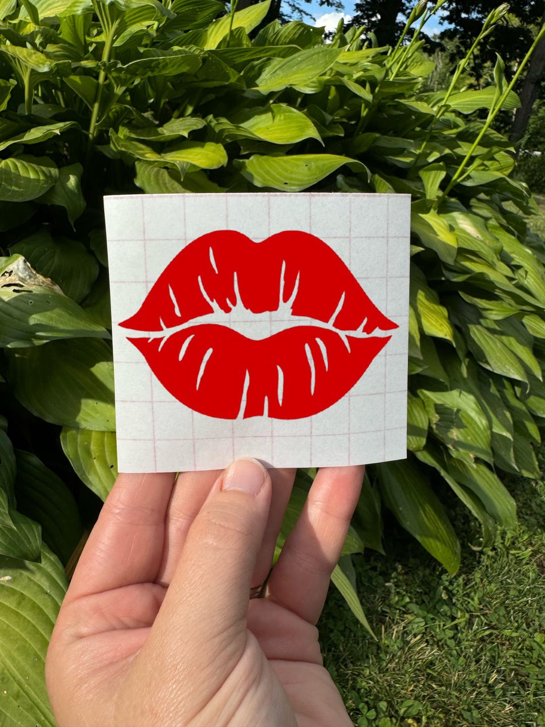 Lip Decal, Kiss Decal, Smooch Decal - Etsy