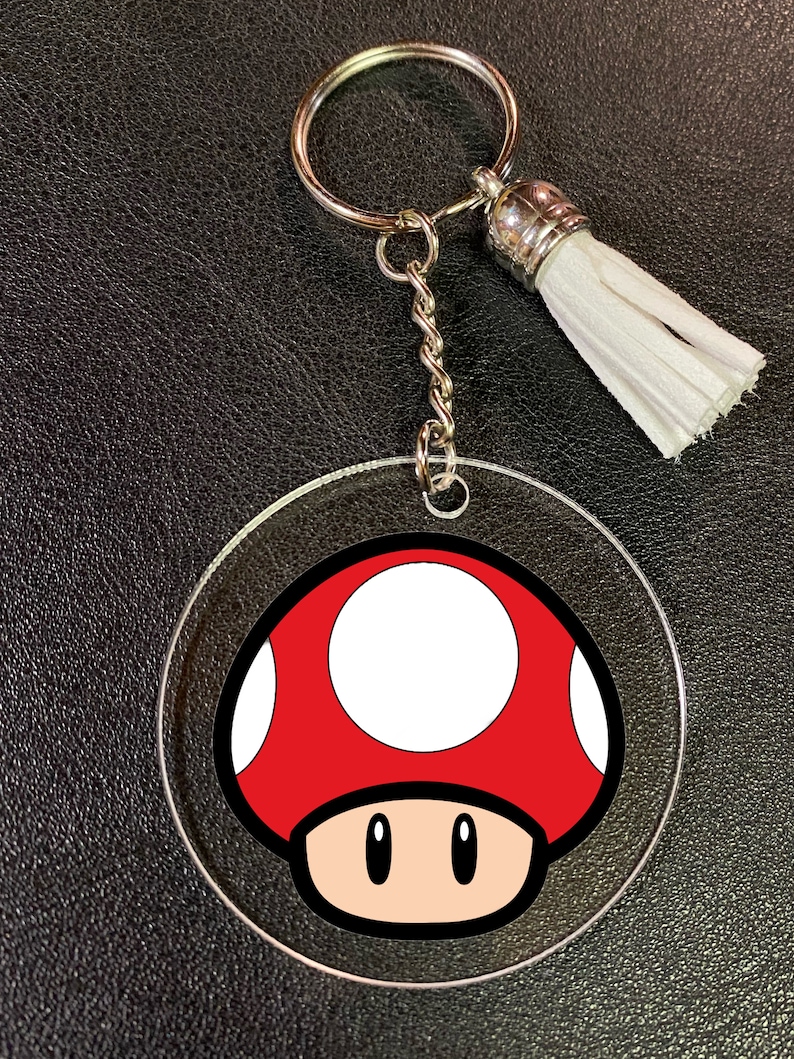 Super Mario Brothers Acrylic Keychain, Mario Keychain, Luigi Keychain ...