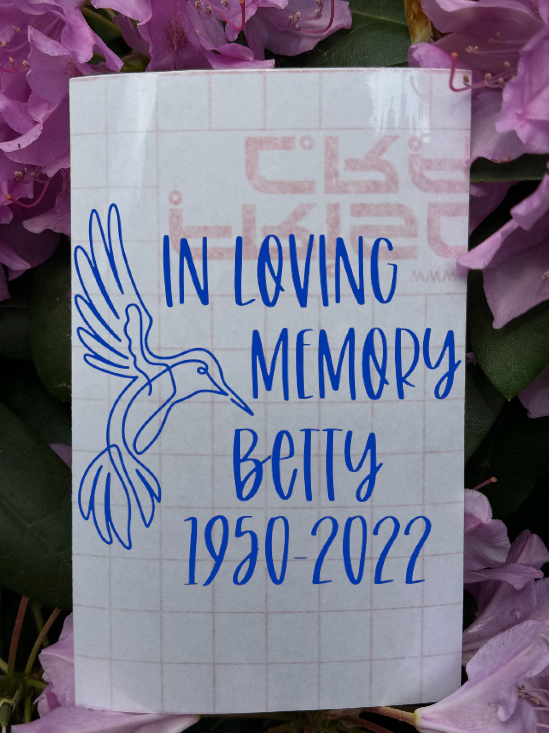 Memorial Decal, in Memory Decal, Remembrance Decal, - Etsy Canada