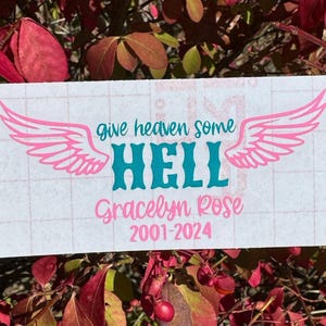 Memorial Decal, in Memory Decal, Remembrance Decal, in Loving Memory ...