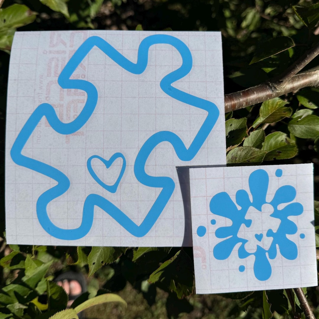 Autism Awareness Permanent Decal, Puzzle Piece Decal, Autism Acceptance ...