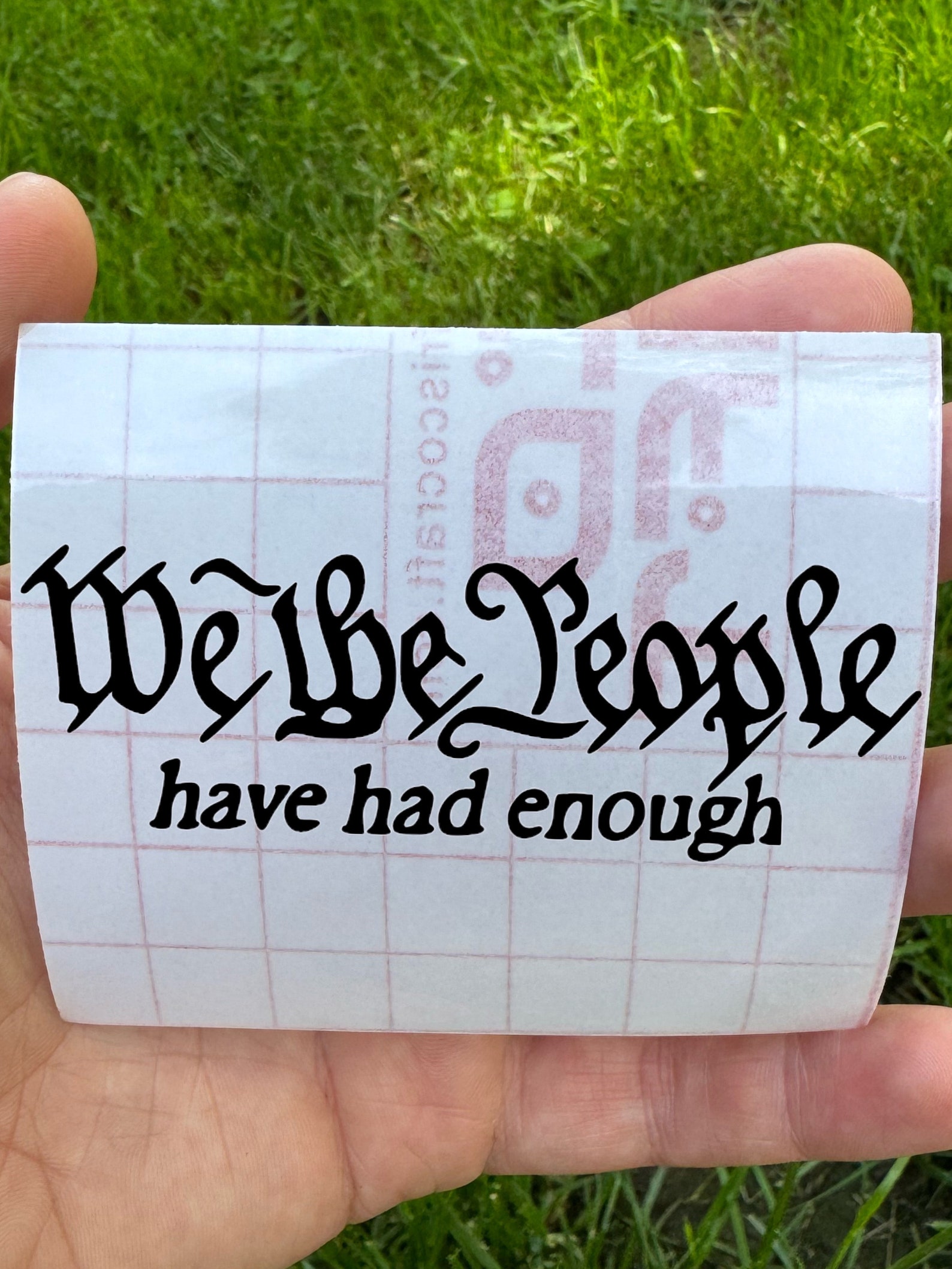 We the People Decal, Ipac Decal - Etsy