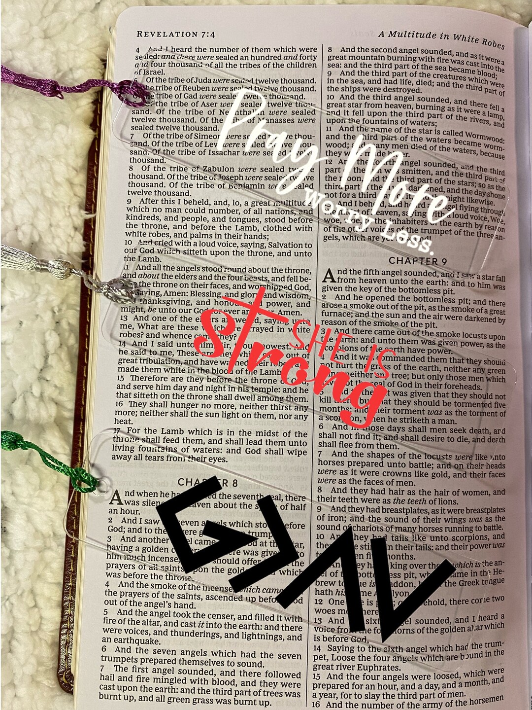 Christian Bookmarks, Religious Acrylic Bookmark, God is Greater ...