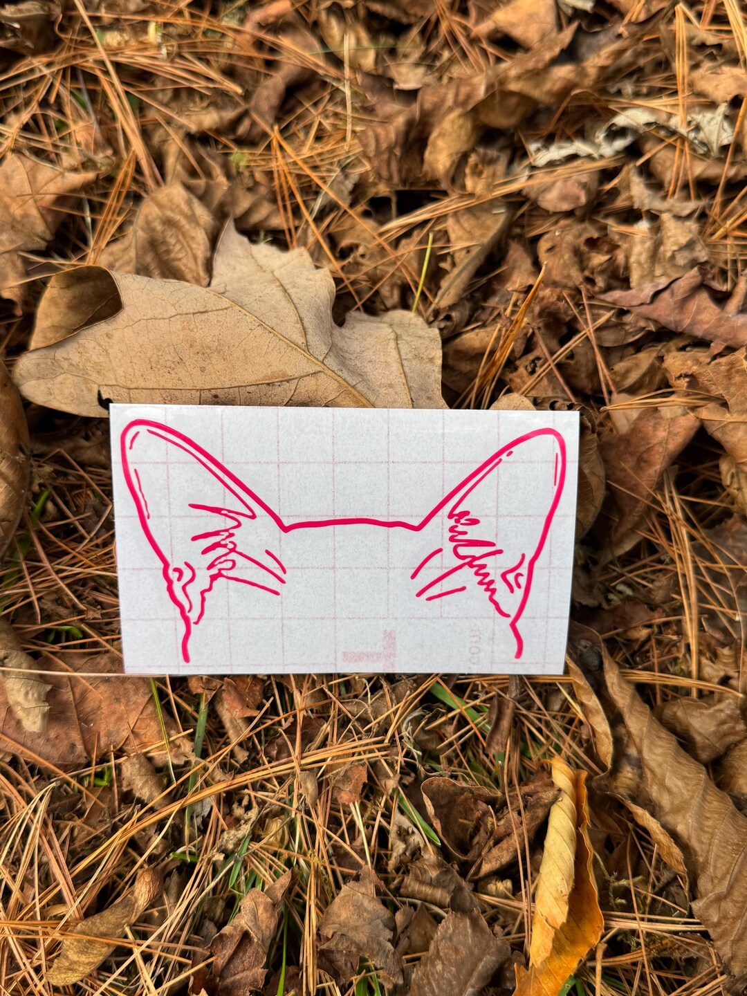Car Ears Decal, Cat Outline Decal, Cat Ear Outline Decal, Cat Decal ...