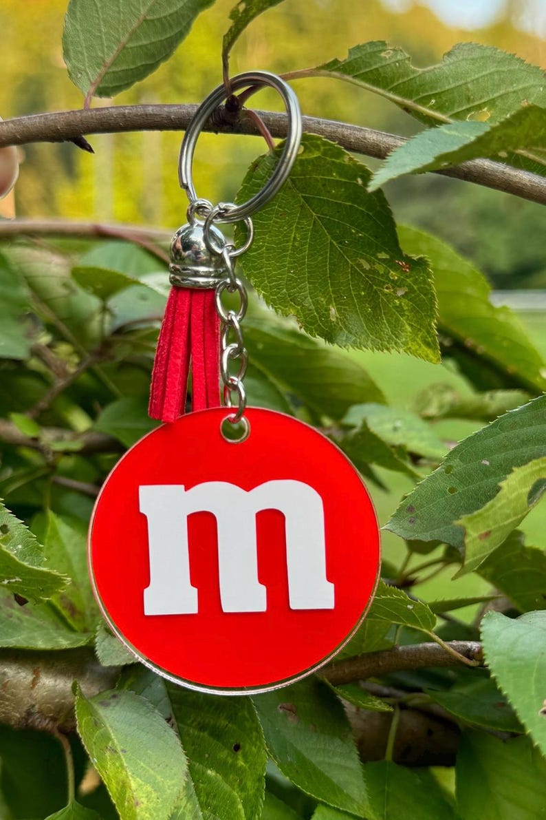 M&M Keychain, Candy Piece Keychain - Etsy