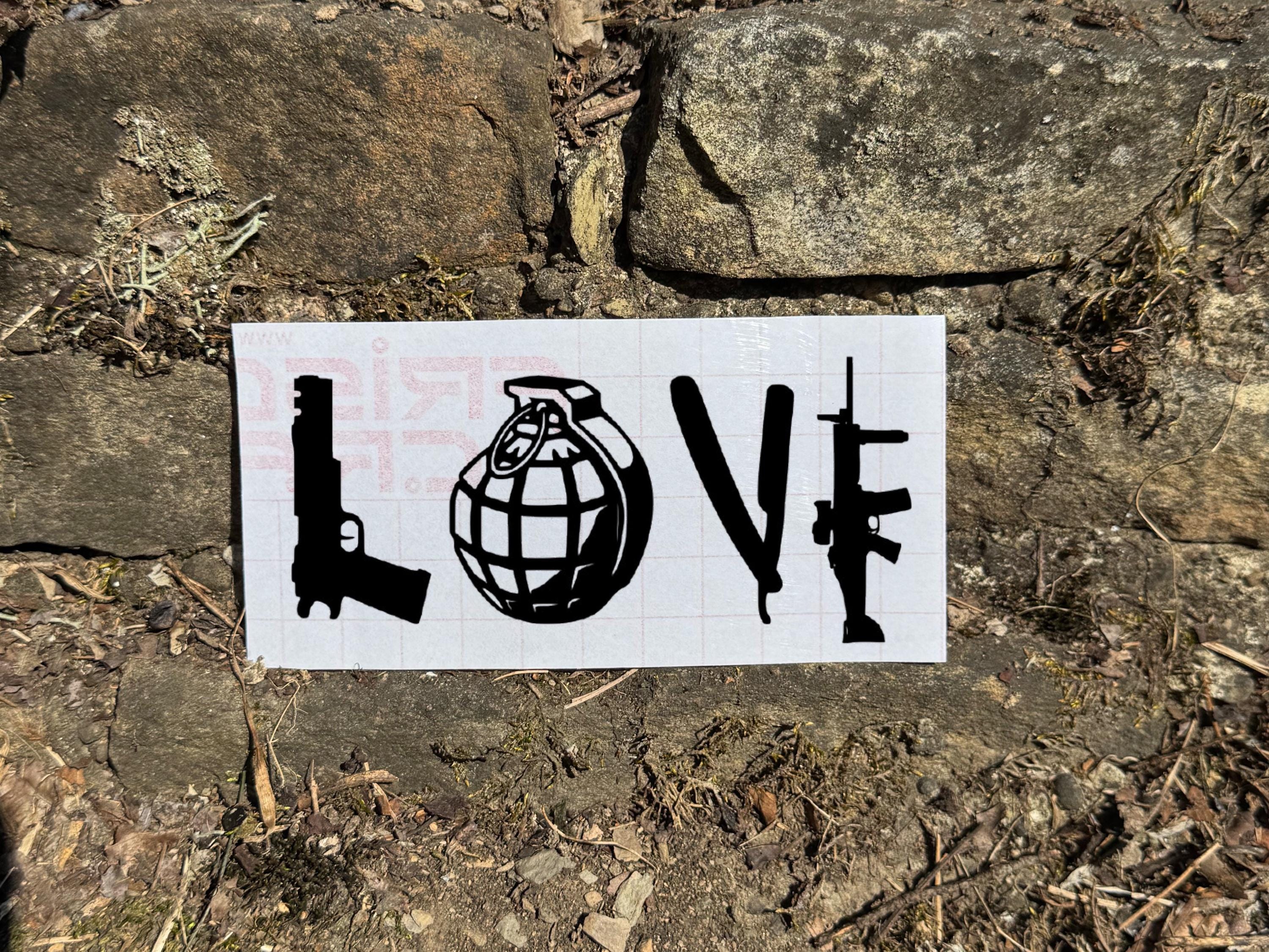Love Weapons Decal, 2A Decal, 2nd Ammendment Decal - Etsy