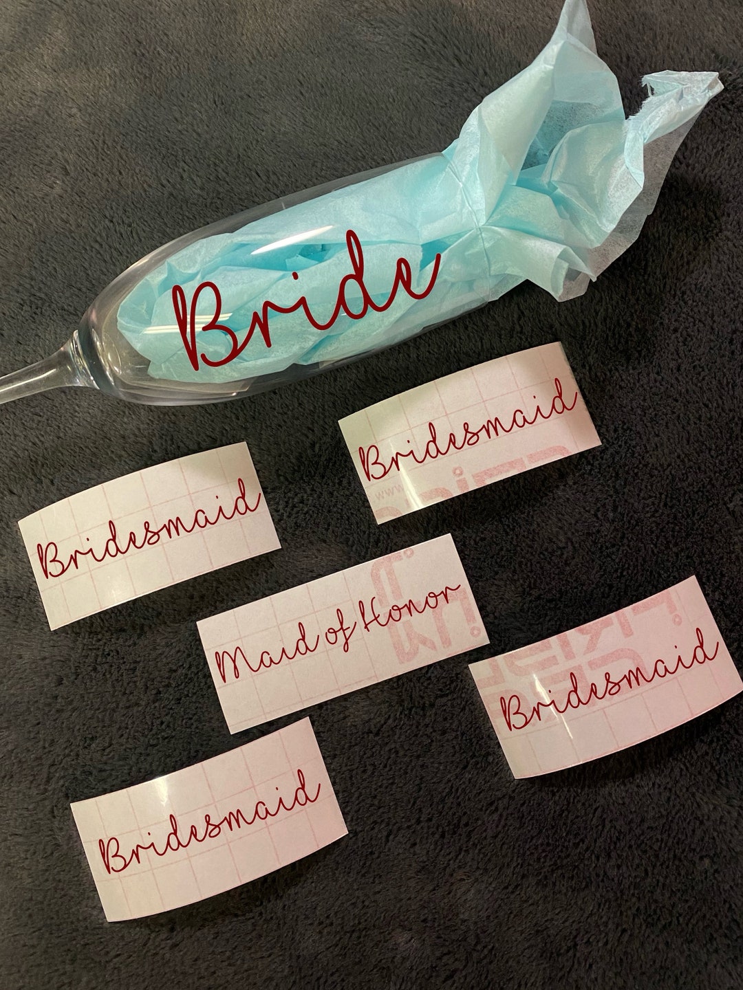 Bride Decal, Groom Decal, Bridesmaid Decal, Groomsman Decal, Groomsman ...