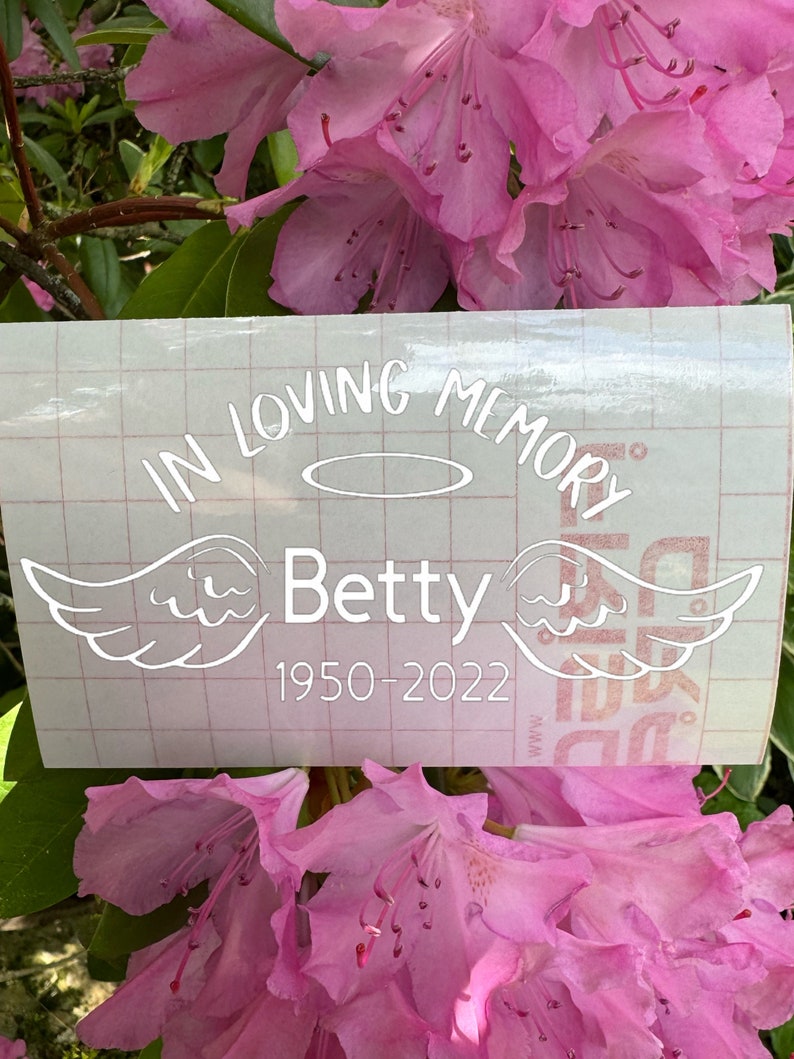 Memorial Decal, in Memory Decal, Remembrance Decal, - Etsy