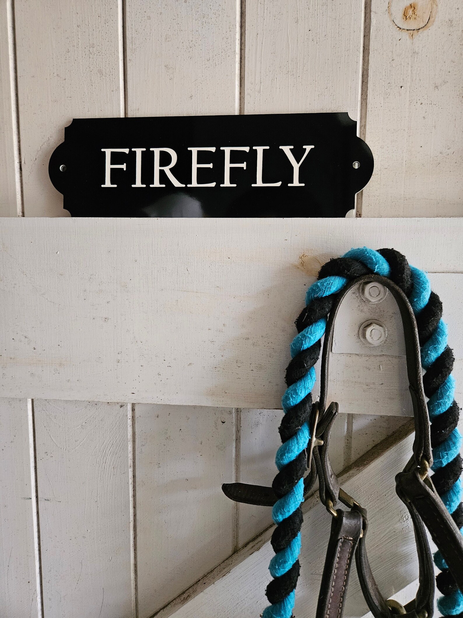 Personalised Horse Stable Sign: Classic Barn Door Name Plate - Etsy