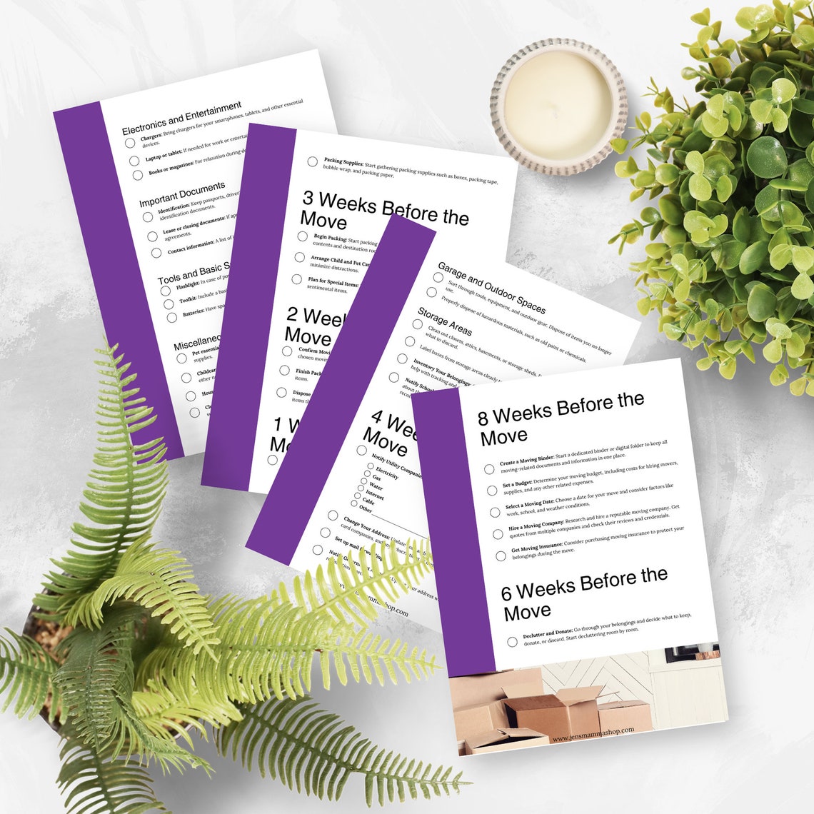 Printable House Move Checklist Home Moving Cleaning Checklist Printable ...