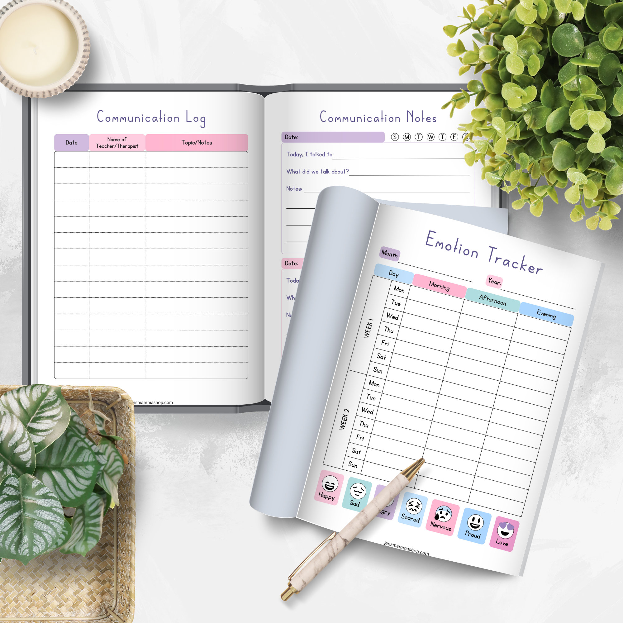 Printable ADHD Student Planner for Kids Weekly Routine School Homework ...
