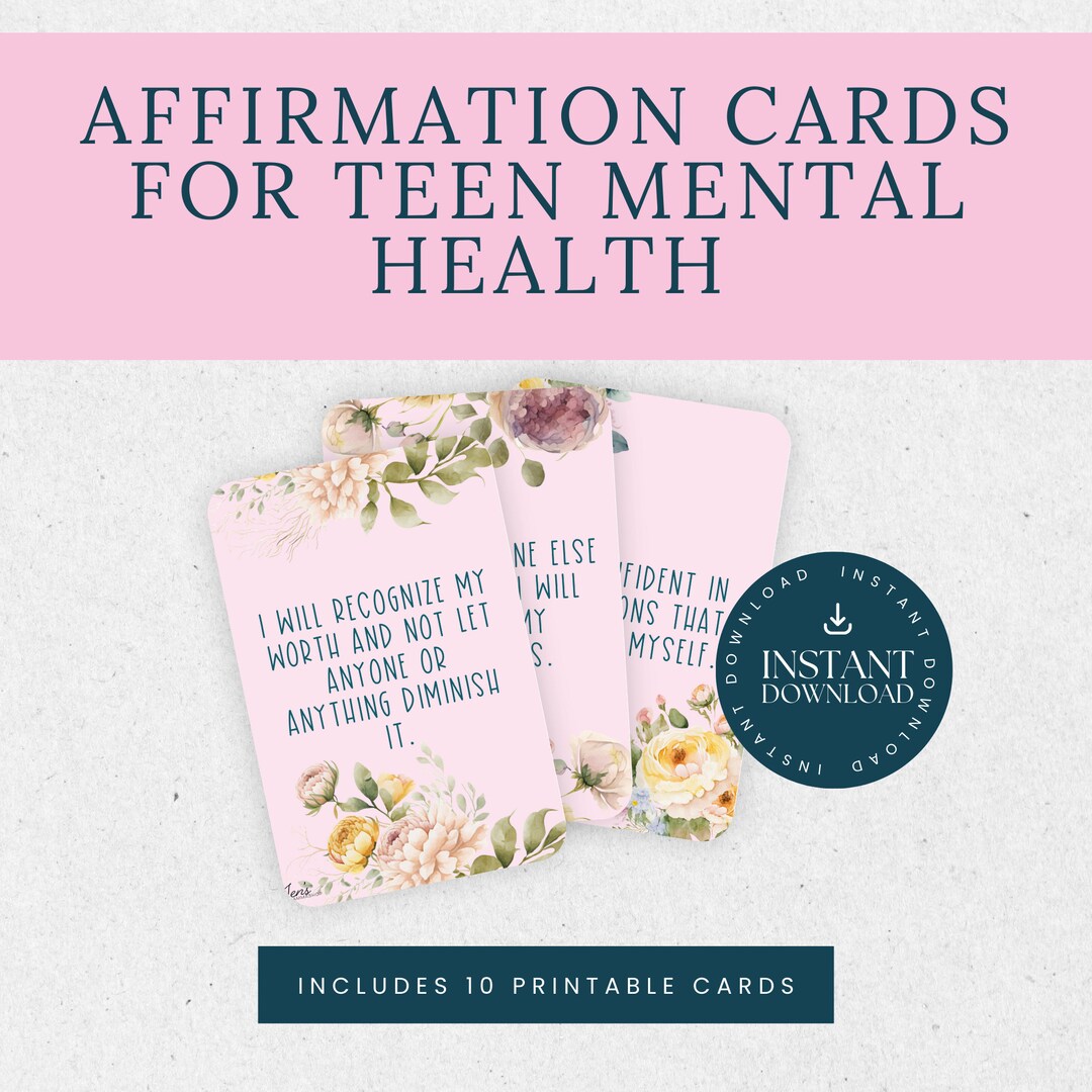 Printable Positive Message Inspirational Quote Cards - Etsy