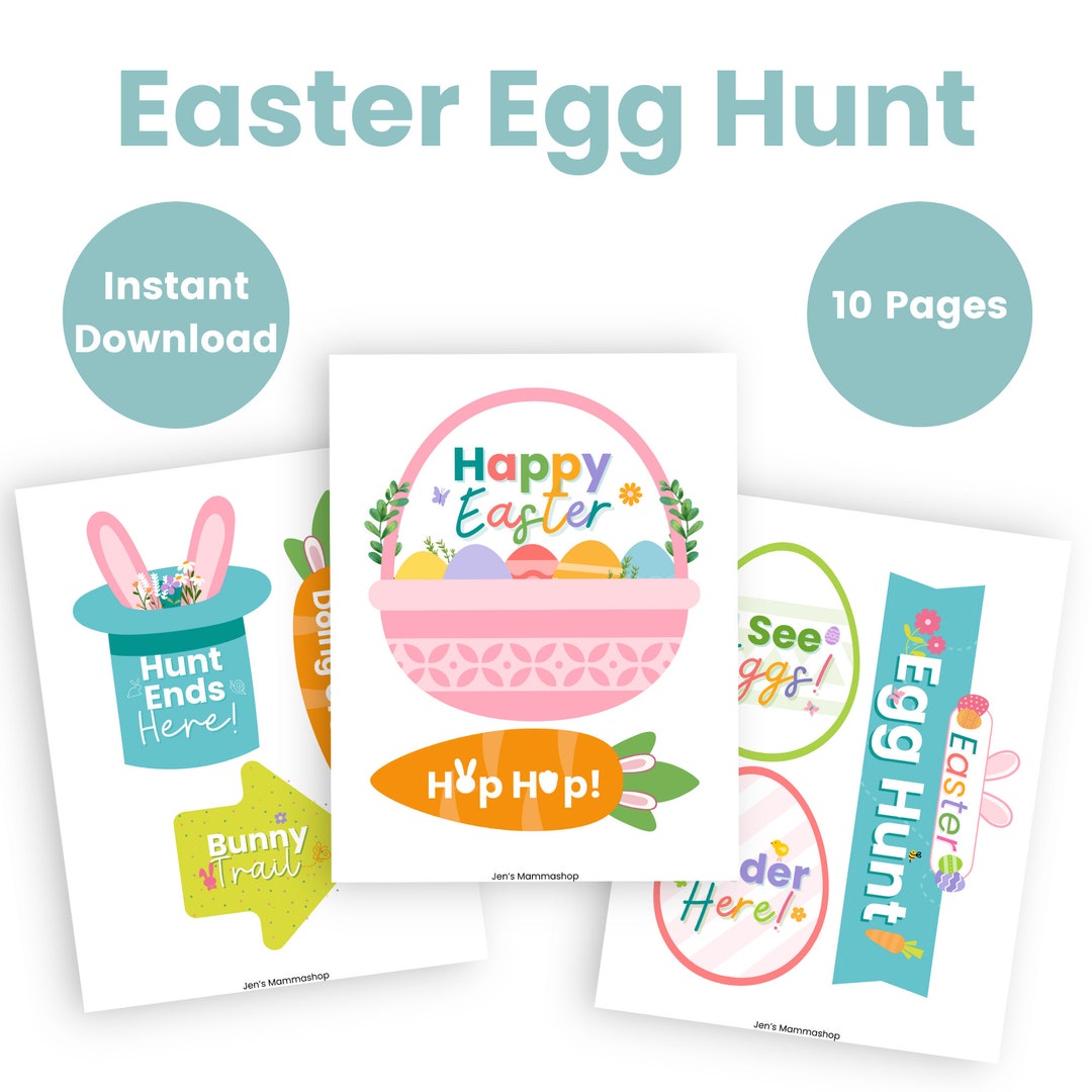 Make Easter Extra Fun: Printable Egg Scavenger Hunt Clues for Kids ...