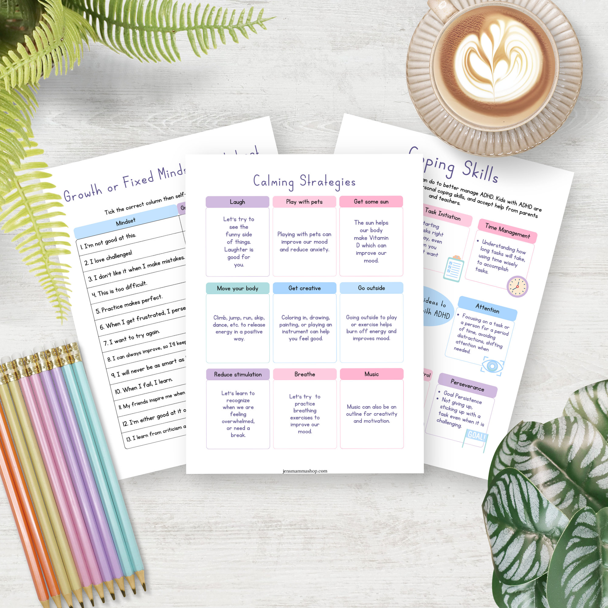 Printable ADHD Student Planner for Kids Weekly Routine School Homework ...
