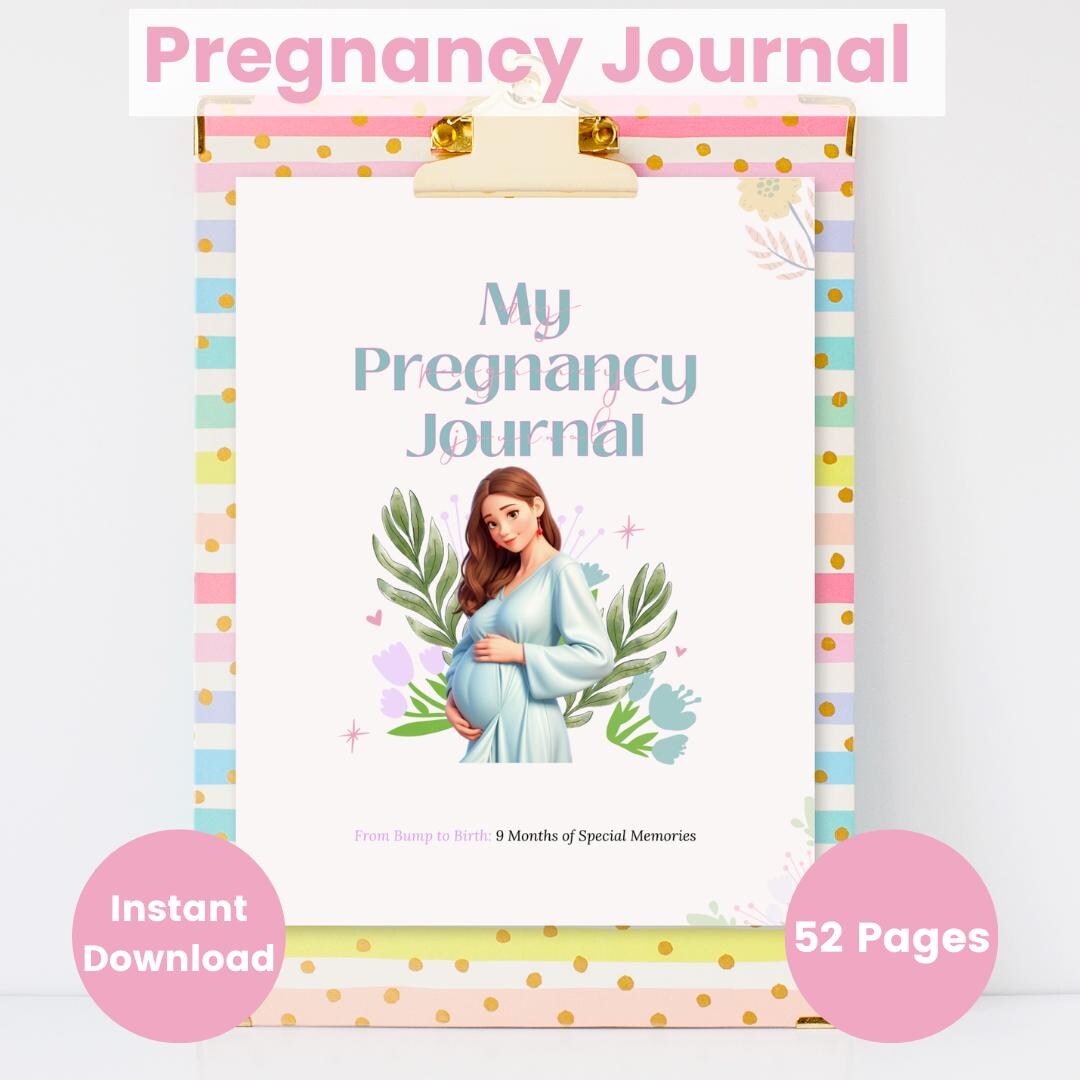 My Pregnancy Journal Printable for Pregnancy Milestones, Pregnancy ...