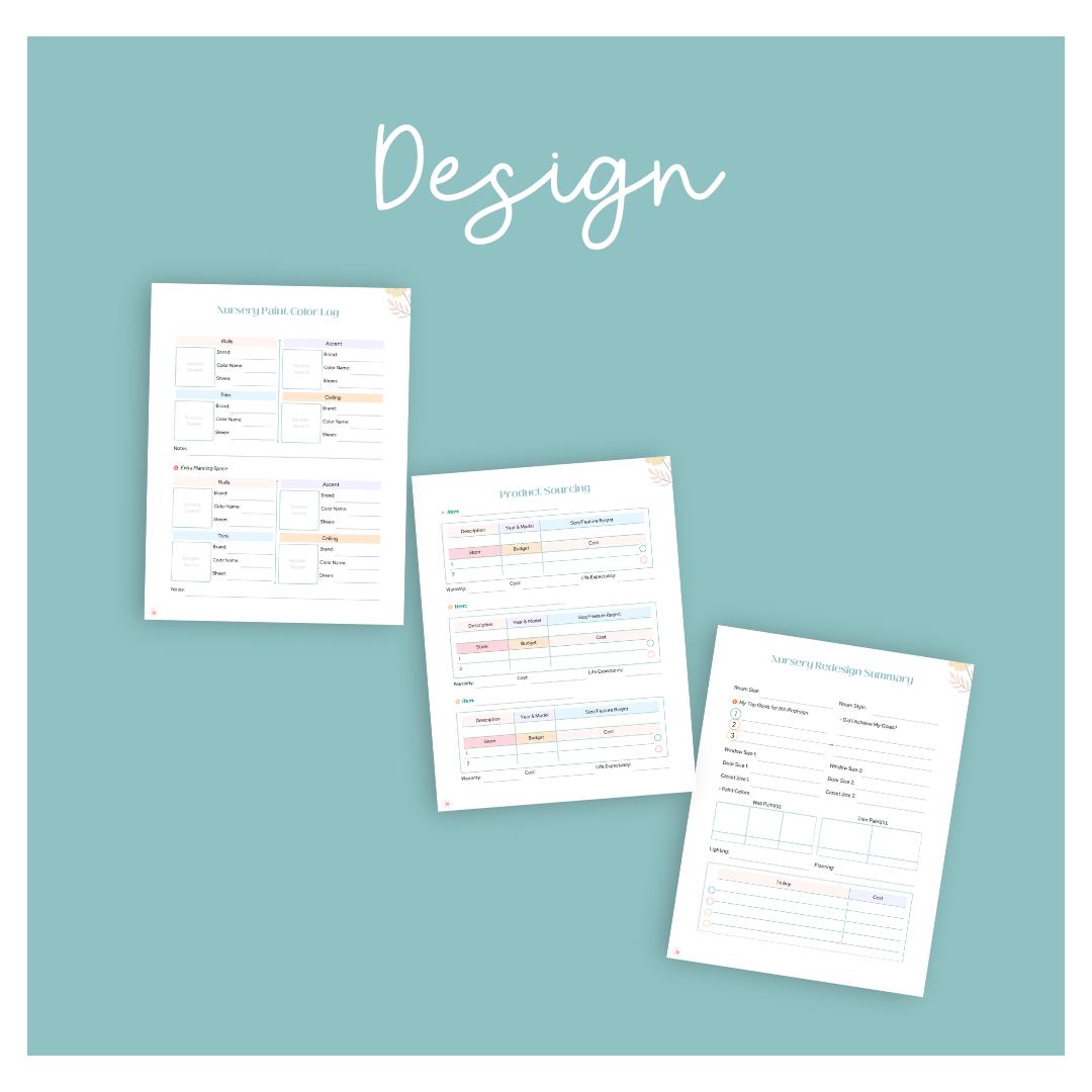 Edit in Canva Highland Cow Nursery Organization Nesting Planner ...