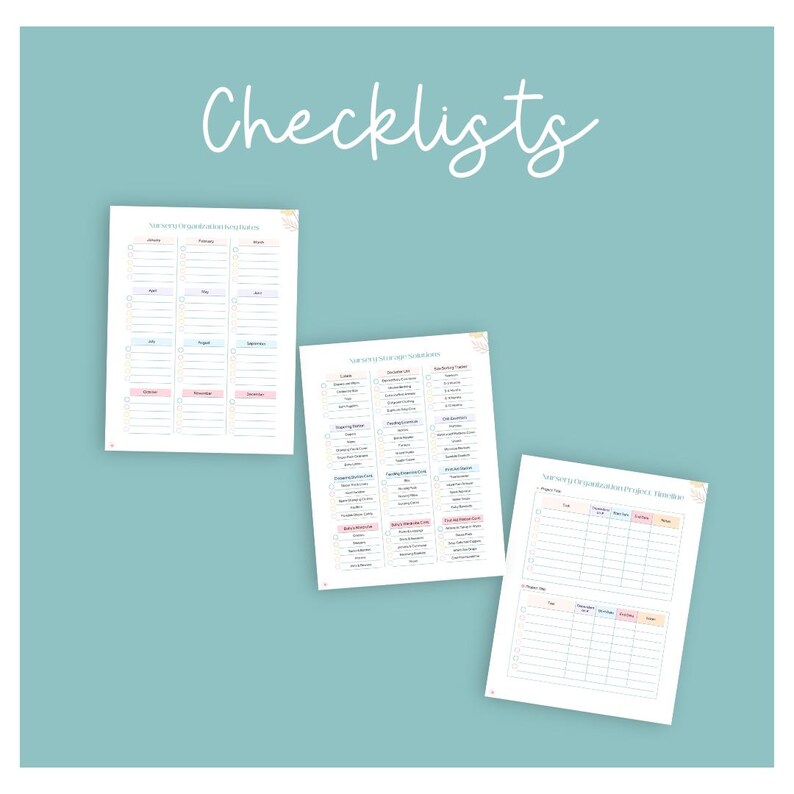 Edit in Canva Highland Cow Nursery Organization Nesting Planner ...