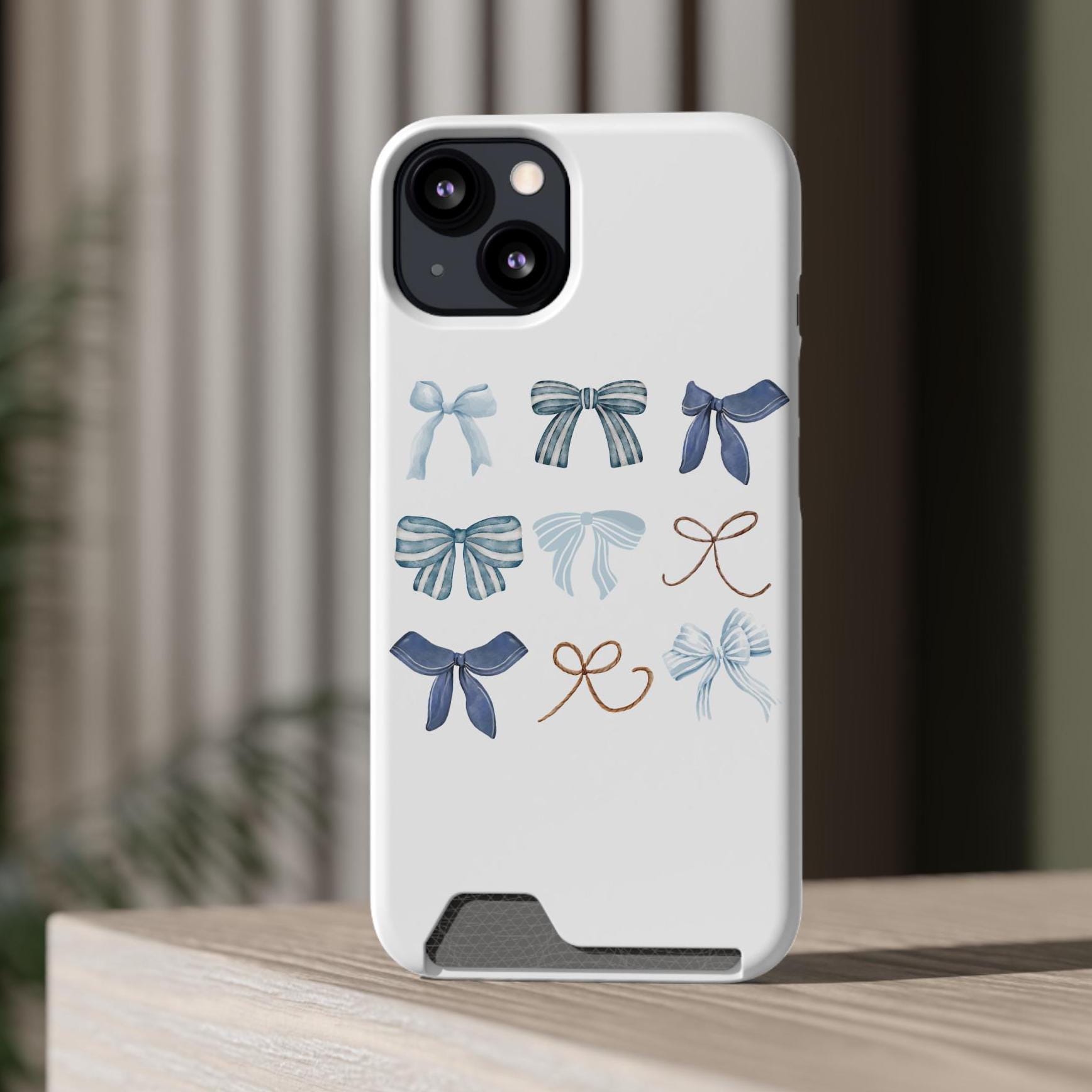Coastal Granddaughter Coquette Nautical Bows Phone Case With Card ...