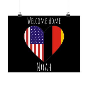 Exchange Student Welcome Custom Poster Matte Horizontal Poster to ...