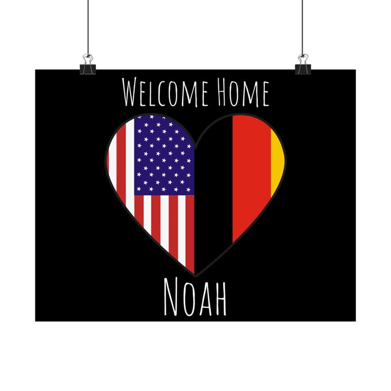 Exchange Student Welcome Custom Poster Matte Horizontal Poster to ...