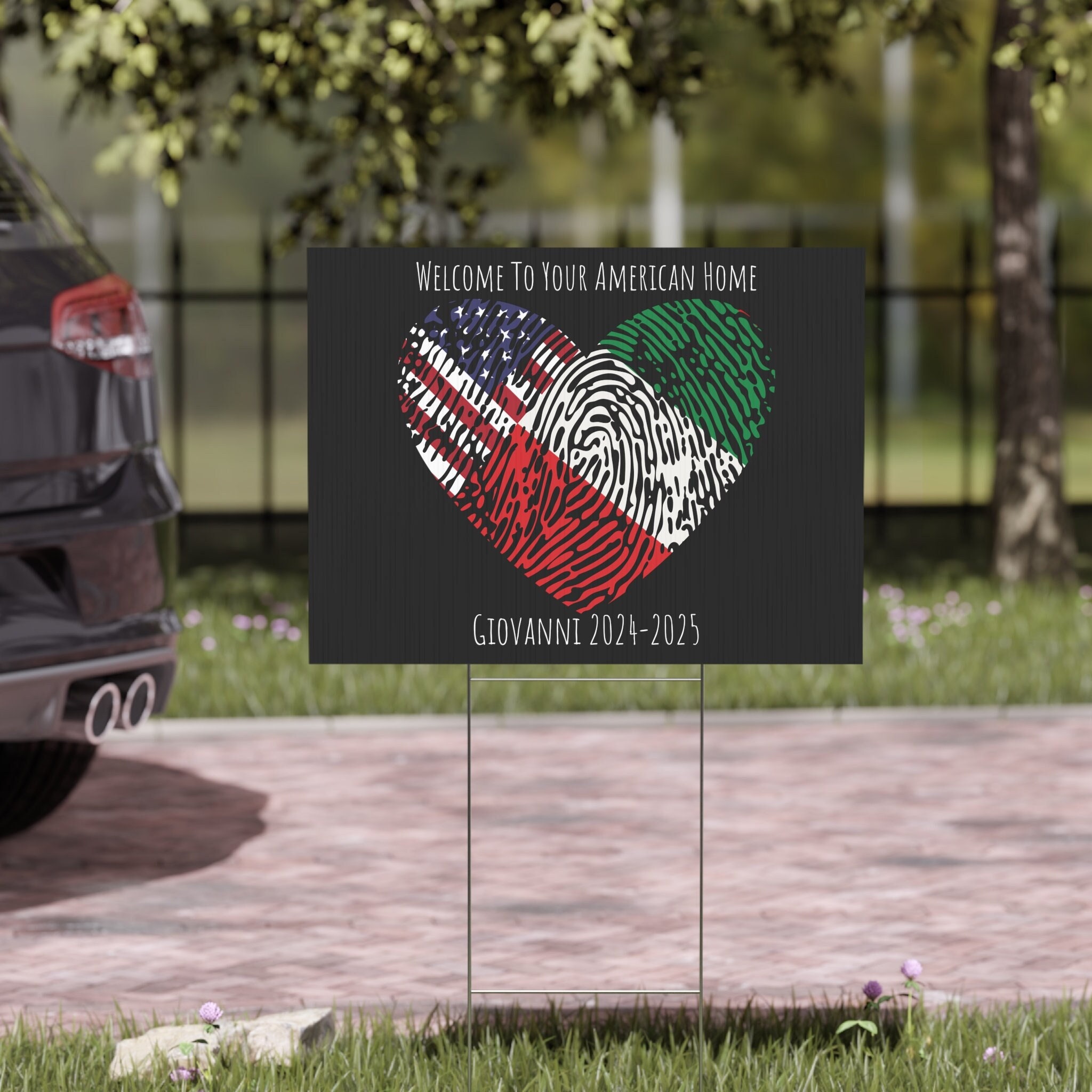 Exchange Student Welcome Yard Sign Welcome Exchange Students to the New ...