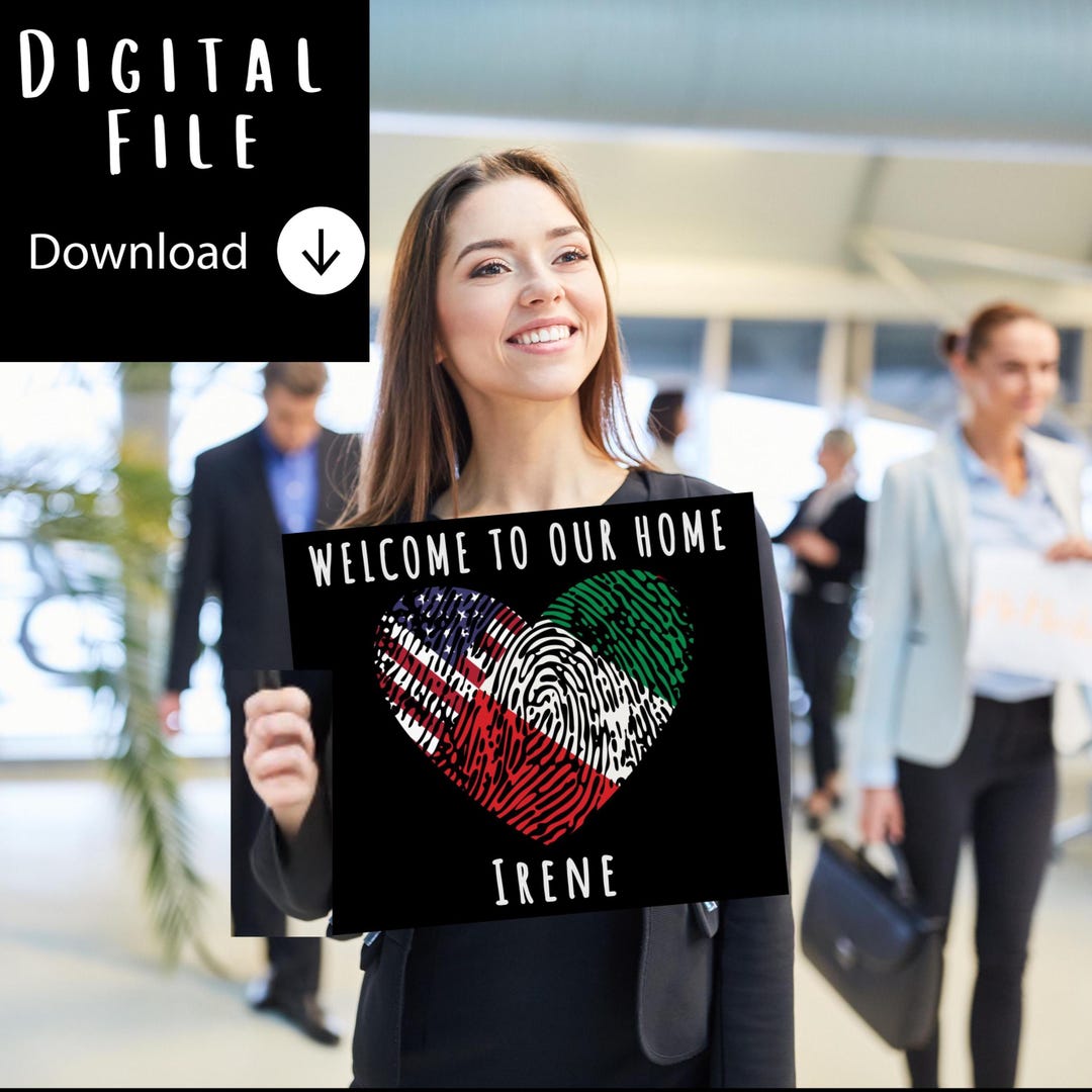 Exchange Student Welcome Custom Digital File for Poster Personalize and ...