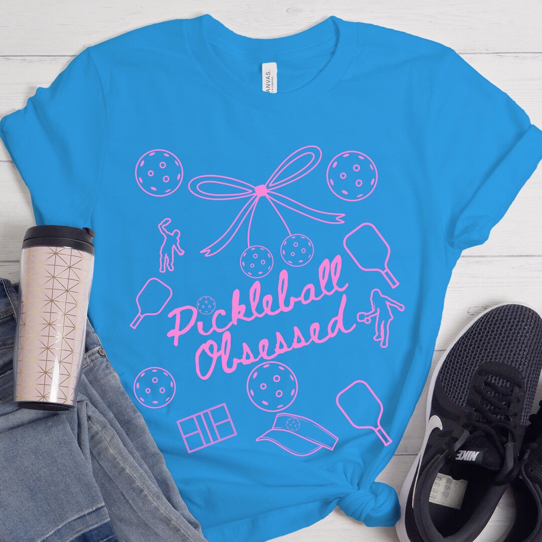 Pickleball Shirt, Pickleball Obsessed, Doodle Aesthetic, Trendy ...