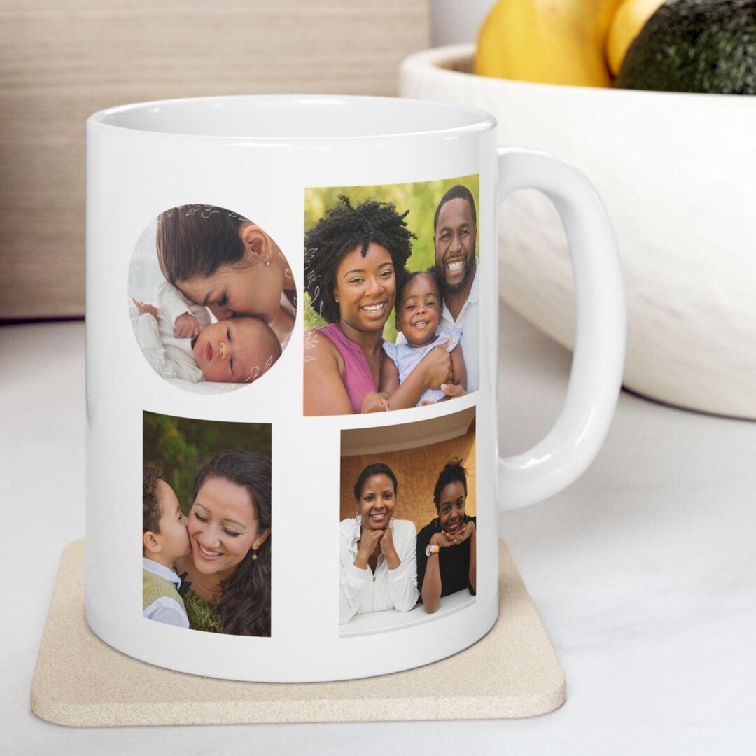 Custom Photo Collage 11 Oz Ceramic Coffee Mug, Personalized Photo Gift ...