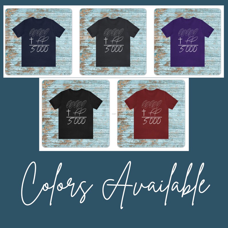 Five Loaves Plus Two Fish Equals 5000 Unisex Jersey Short Sleeve Tee ...