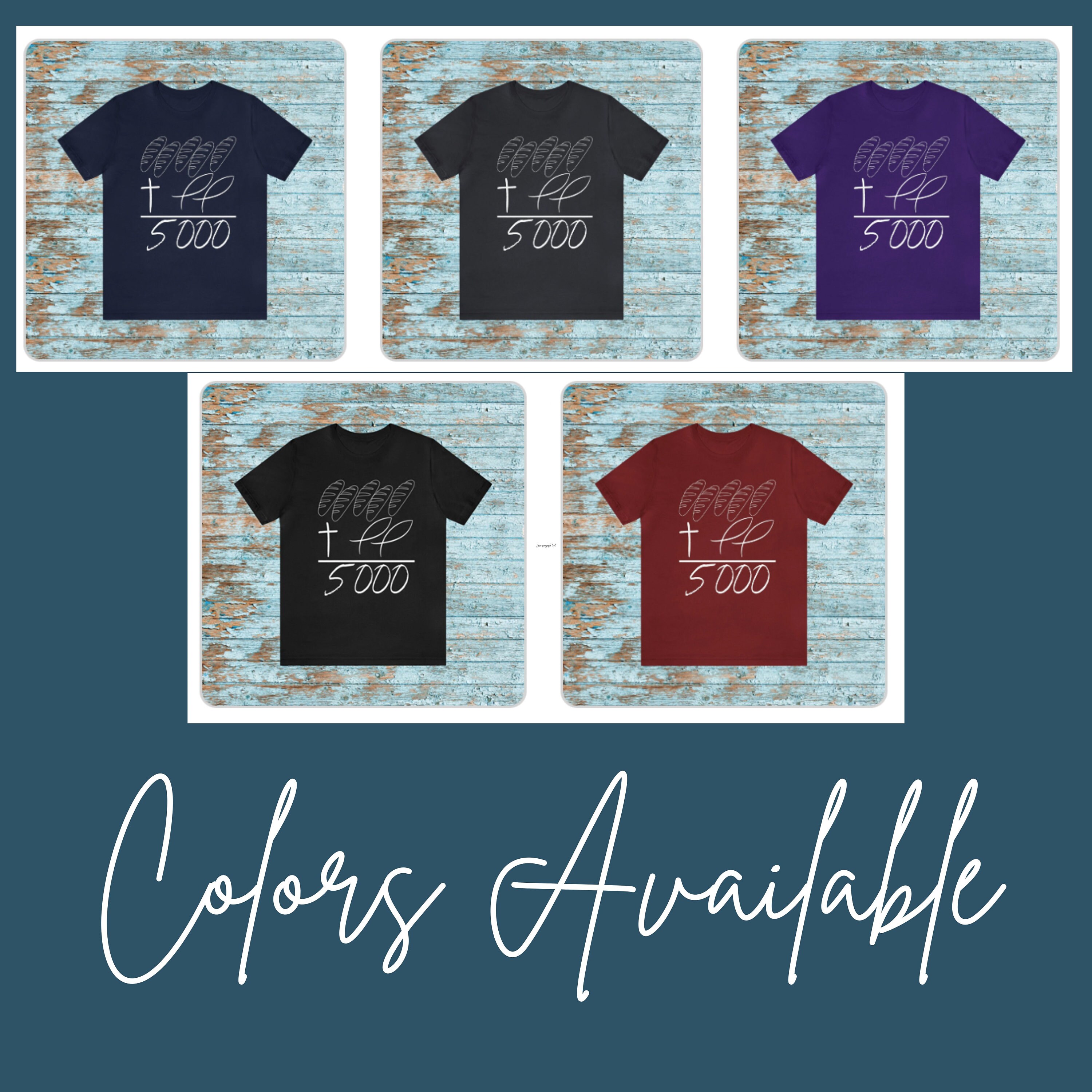 Five Loaves Plus Two Fish Equals 5000 Unisex Jersey Short Sleeve Tee ...